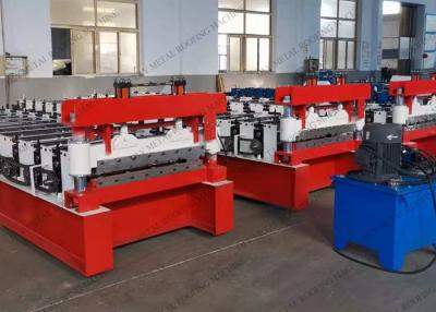 China Q235 Glazed Roof Tile Roll Forming Machine PLC Sheet Metal Forming Machine for sale
