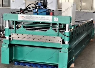 China 0.8mm Trapezoidal Roll Forming Machine Cr12 Corrugated Sheet Metal Equipment for sale