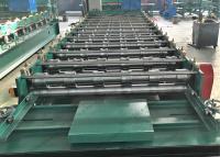 China Cr12 Trapezoidal Standing Seam Roof Panel Roll Forming Machine 1.25m for sale