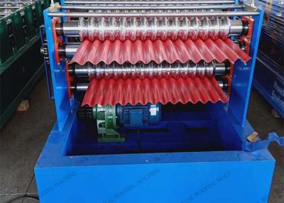China Automatic 5.5kw Corrugated Roofing Machine Sinus 10 TON Steel Roofing Machine for sale