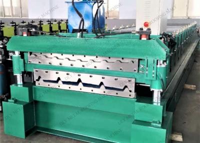 China Hydraulic Cutting 0.3mm Double Layer Forming Machine Cr12  Roof Panel Roll Former for sale
