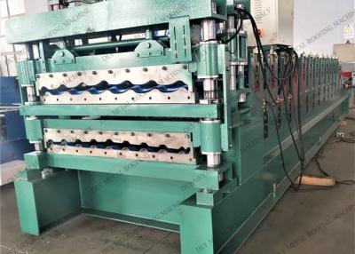 China 220V Double Roll Forming Machine PLC 5.5KW Metal Roofing Roll Former for sale