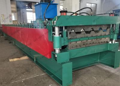 China 12000kg Double Layer Roof Forming Machine PLC 80mm Shaft Steel Roll Former for sale