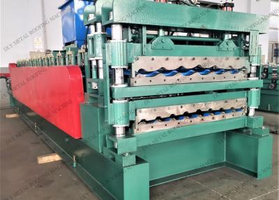 China 50Hz Double Layer Panel Roll Former 0.5mm Metal Roof Panel Making Machine for sale