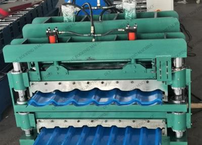 China 11.5t Roofing Sheet 50hz Double Layer Roll Forming Machine 380v Plc for sale