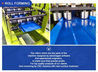 China Cr12  Snap Lock Metal Roofing Machine 5.5KW Standing Seam Forming Machine for sale
