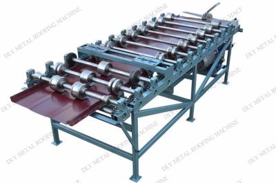China 0.8mm Standing Seam Roof Roll Forming Machine 50HZ 7.5kw Snap Lock Panel Equipment for sale