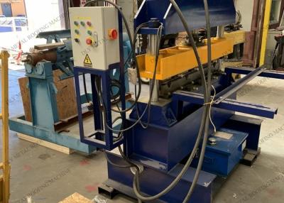 China Color Steel Ridge Cap Forming Machine 4kw 3.5T Hydraulic Cutting PLC Control for sale