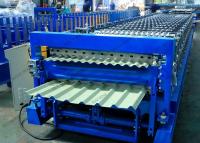 China 12000kg Plc 80mm Double Layer Roll Forming Machine For Metal Roofing for sale