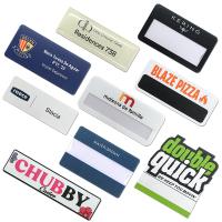 China Custom Laminated Name Badges Water Resistant Tear Resistant 1-3mm Thick for Events for sale