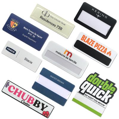 China Custom Laminated Name Badges Water Resistant Tear Resistant 1-3mm Thick for Events for sale