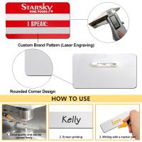 China Magnetic Custom Printed Name Badges Scratch Resistant Laser Engraved Name Badge for sale