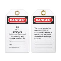 China Waterproof Plastic Tag Labels White Plastic Inspection Tags Tear Resistant for sale