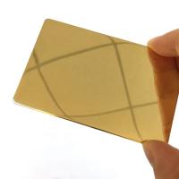 China Custom Stainless Steel Mirror Business Cards 85x54mm Blank Metal Card for Engraving for sale