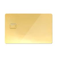 China Blank Custom Metal Business Cards 85x54mm with EMV Chip Slot for Laser Engraving and Printing for sale