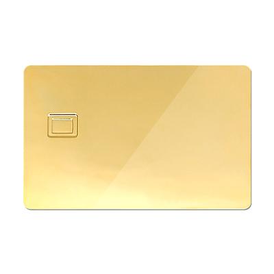 China Blank Custom Metal Business Cards 85x54mm with EMV Chip Slot for Laser Engraving and Printing for sale