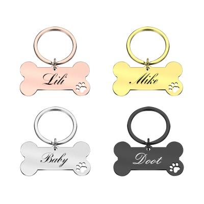 China Blank Stainless Steel Dog Tags Waterproof Laser Engraved Rust Resistant 1-3mm Thick Custom Size for sale