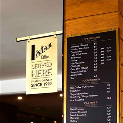 China Waterproof Metal Sign Plates Rust Resistant Custom Metal Hanging Signs Rectangular for sale