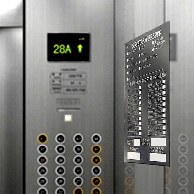 China Custom Laser Engraved Metal Nameplates 0.3-2mm Aluminum Stainless Steel Industrial Asset Tags for sale