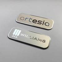 China Customizable Stainless Steel Metal Tag Labels 70x30mm Corrosion Resistant ID Tags for sale