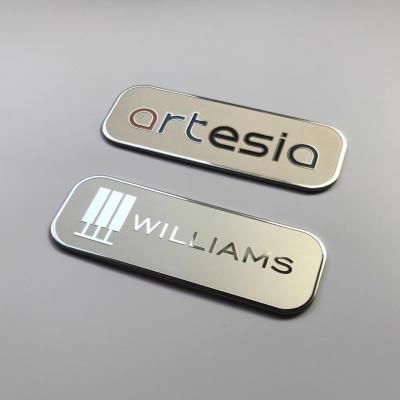 China Customizable Stainless Steel Metal Tag Labels 70x30mm Corrosion Resistant ID Tags for sale