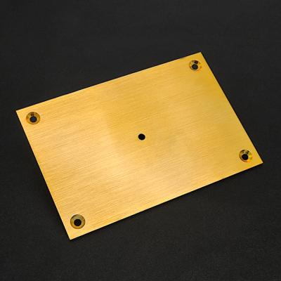 China Corrosion Resistant Blank Brass Tags Customized Blank Brass Plates For Engraving for sale