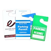 China Waterproof RFID Parking Tags Reusable Parking Permit Hang Tags UHF U8 U9 RFID for sale
