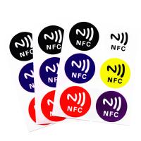 China Custom NFC UHF RFID Smart Label Sticker 25mm 50mm Waterproof Removable for Inventory Marketing for sale
