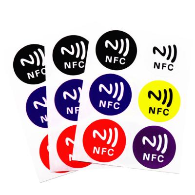 China Custom NFC UHF RFID Smart Label Sticker 25mm 50mm Waterproof Removable for Inventory Marketing for sale