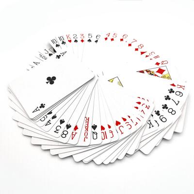 China Customized Blank Plastic Playing Cards White Sublimation PVC Cards Waterproof for sale