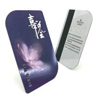 China Custom Die Cut Plastic Business Cards Waterproof Hard PVC 0.3-1mm Thickness for sale