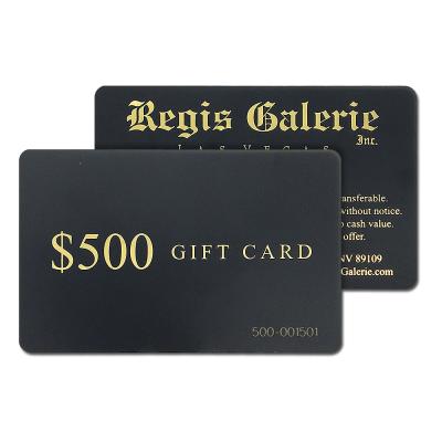 China Custom Black PVC Plastic Gift Cards 85x54mm Anti Tear Waterproof Personalized Logo Printing for Membership Business for sale