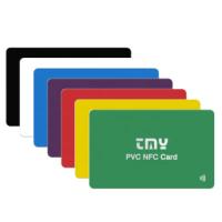 China Custom RFID PVC NFC Business Card 85x54mm 13.56MHz 213 215 216 Chip for sale