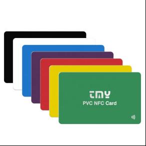 China Custom RFID PVC NFC Business Card 85x54mm 13.56MHz 213 215 216 Chip for sale