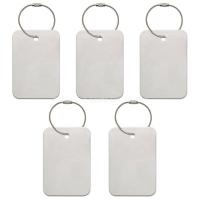 China Custom Printed Aluminum Luggage Tag 70x10.1mm Scratch Resistant Double Side Sublimation for sale