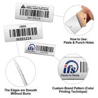 China Custom Aluminum Asset Tags Fireproof Metal Equipment Tags Corrosion Resistant 1-3mm Thick for sale