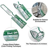 China UV Resistant Plastic Self Locking Tags Custom Logo PVC Plastic Tags Durable for sale