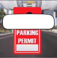 China Reusable Plastic Tag Labels Red Green Blue Custom Parking Permit Hang Tags for sale