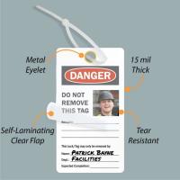 China Waterproof Plastic Tag Labels White Plastic Inspection Tags Tear Resistant for sale