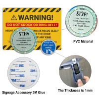 China Outdoor Custom Printed Plastic Tags Non Toxic Warning Sign Label for sale