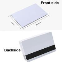 China Custom PVC Blank CR80 30Mil RFID Smart Card with HiCo Magnetic Stripe for ID Badge for sale