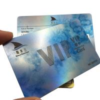 China Custom Hologram PVC Plastic Business Cards 85x54mm Embossed Waterproof Scratch Resistant for sale