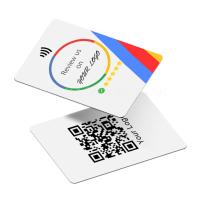China Custom NFC Business Card PVC 85x54mm with 213 215 216 Chip for Google Review for sale