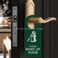 China Custom Waterproof Plastic Do Not Disturb Door Hanger Tag 0.3-1mm Thickness Digital Printing for Hotel Room for sale