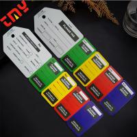 China Custom PVC Flange Management Tag Waterproof Tear Resistant 10.3x2.8 inch Security Key Tag for sale