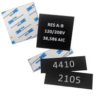 China Custom 1.2mm ABS Plastic Labels Blank CNC Laser Engraving Nameplates with Adhesive Backing or Holes for sale