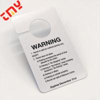 China Custom PVC RFID Parking Hang Tag 110x70mm Reusable Rearview Mirror Pass for Access Control for sale