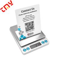 China Custom White PVC Plastic L Shape Sign Stands 105x72mm Logo Printed Hotel Table QR Code Display for sale