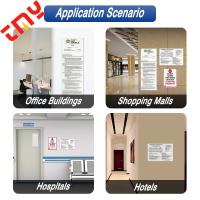 China Custom Acrylic Hotel Door Sign No Smoking Safety Name Board Wall Mount Floating Frosted Logo 2mm for sale