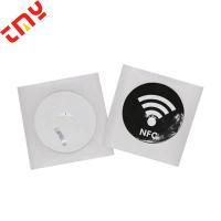 China Custom Water Resistant UHF NFC Smart Tag Label Sticker 40mm 50mm for Social Media Contact for sale